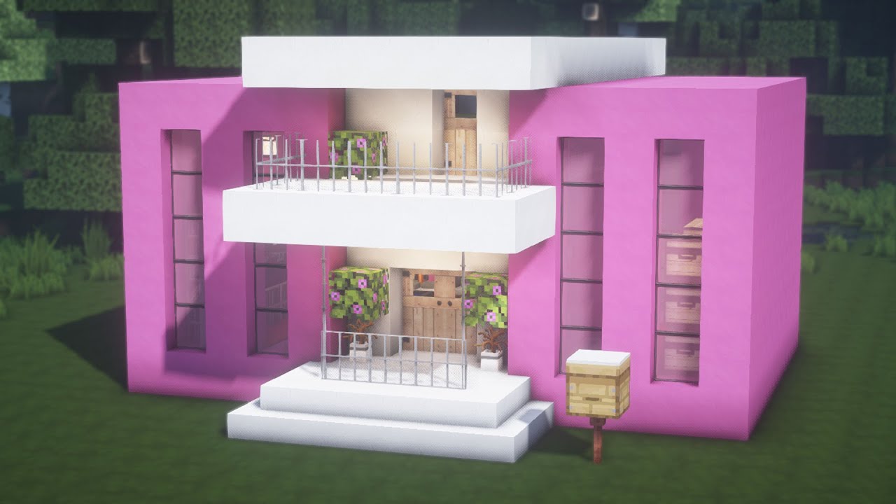 Minecraft Easy Build Tutorial :: ⛏️ Cute Light Blue House 🌸#230 - YouTube