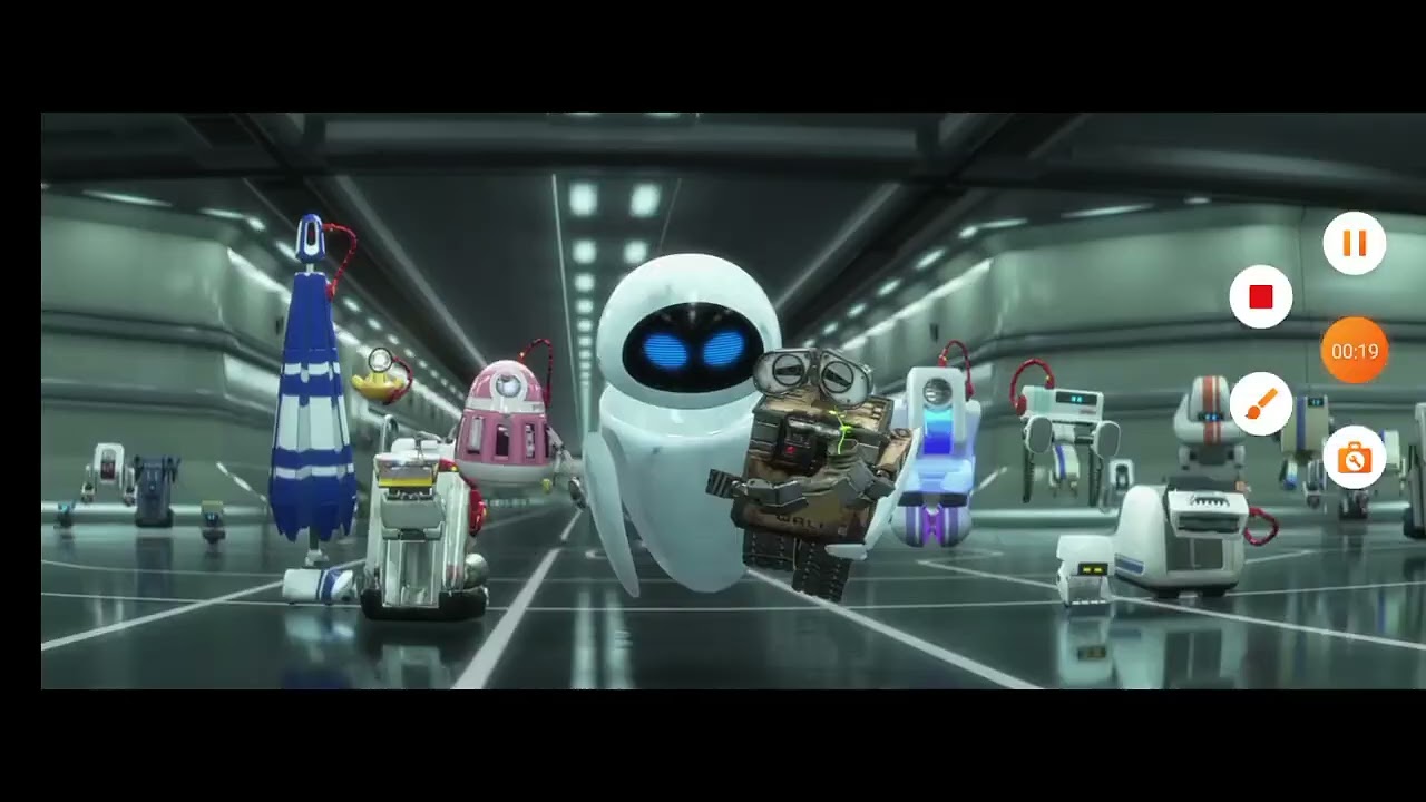 wall-e 2008 wall-e and eve and friends vs secur-t - YouTube