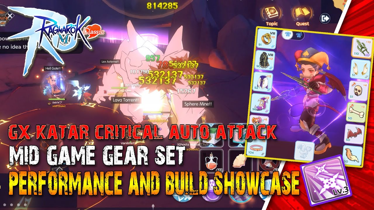Ragnarok M: Classic GX PVE Mid Game Gear Set Performance & Build ...