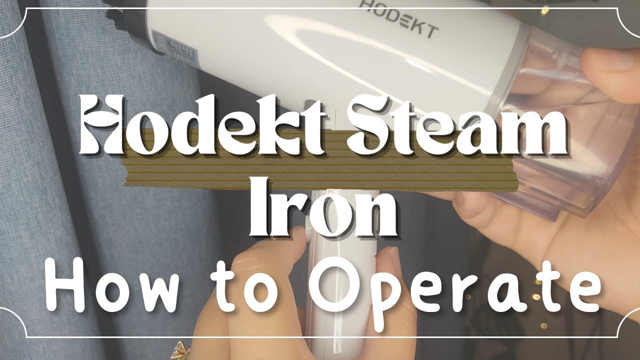 HOW TO USE HODEKT STEAM IRON #hodekt - YouTube