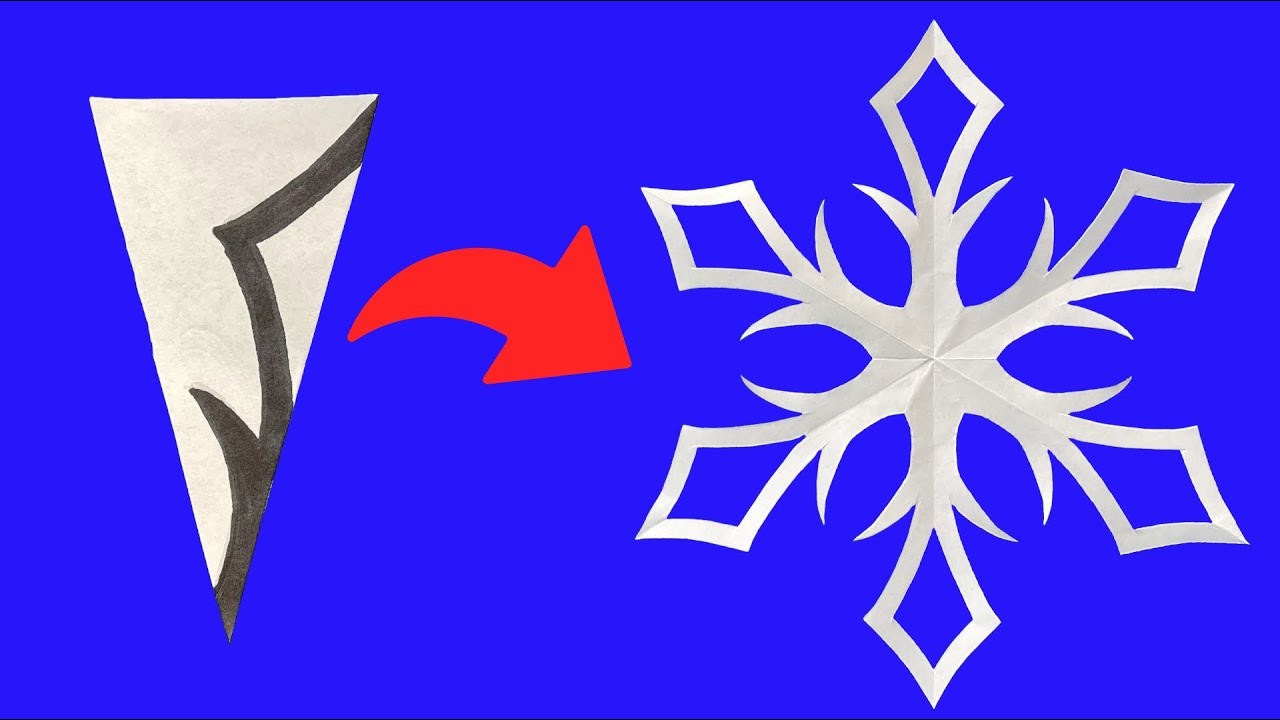 Comment faire un flocon de neige en papier 10 Kirigami Flocon de neige ...