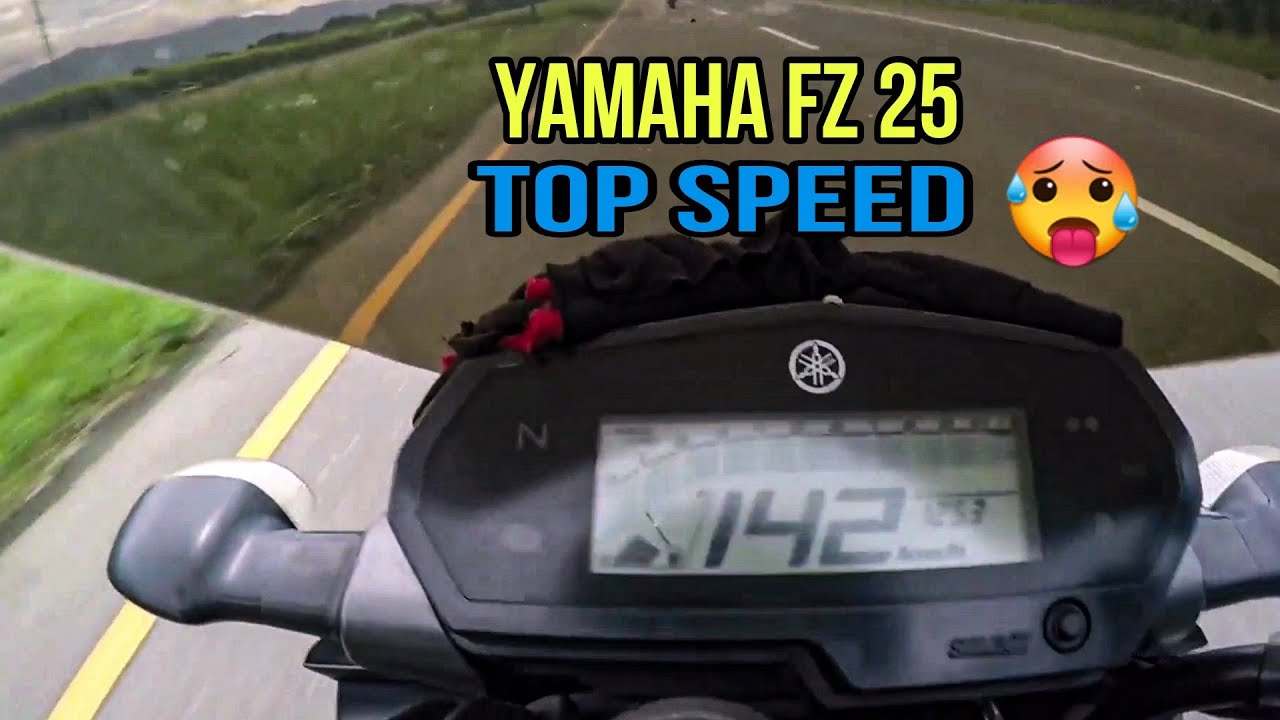 Yamaha FZ 25 Velocidad máxima (Top speed) 😱🚀 - YouTube