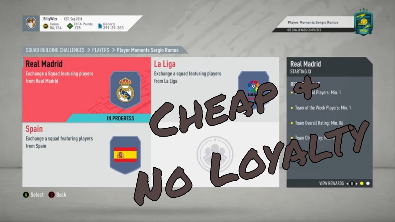 Fut 20 Sbc Player Moments Sergio Ramos Real Madrid Cheap And No