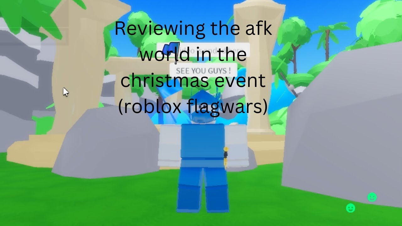 reviwing the afk world in christmas event (roblox flagwars) - YouTube