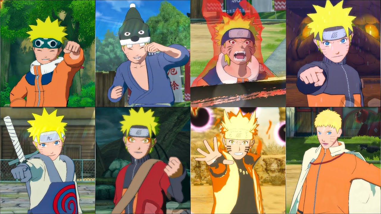 Victory Pose NARUTO UZUMAKI STORM 4 ( KIDS TO ADULT ) - YouTube