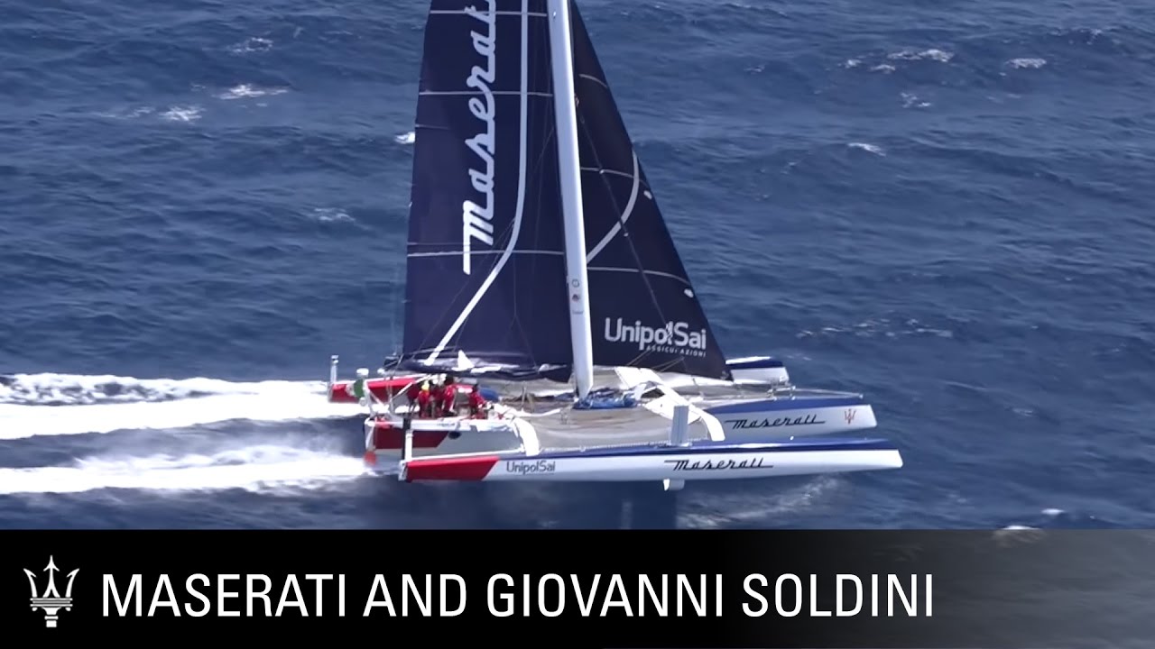 Giovanni Soldini introducing the new Maserati Multi 70 trimaran - YouTube