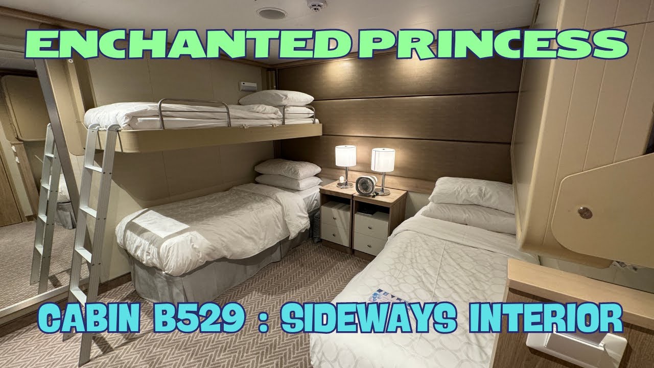 Enchanted Princess Cabin B529 Room Tour - YouTube
