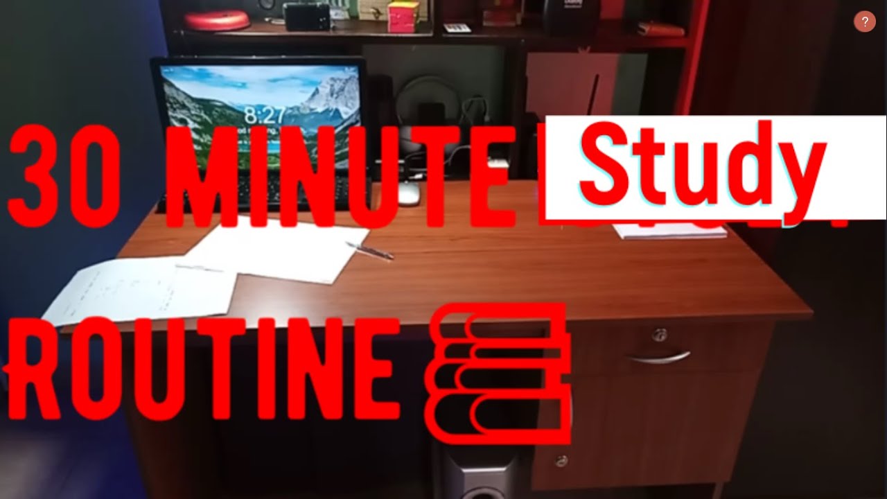 30 minute Study Routine📚 | Productive Study Vlog 💻|Maneth Dulwan - YouTube