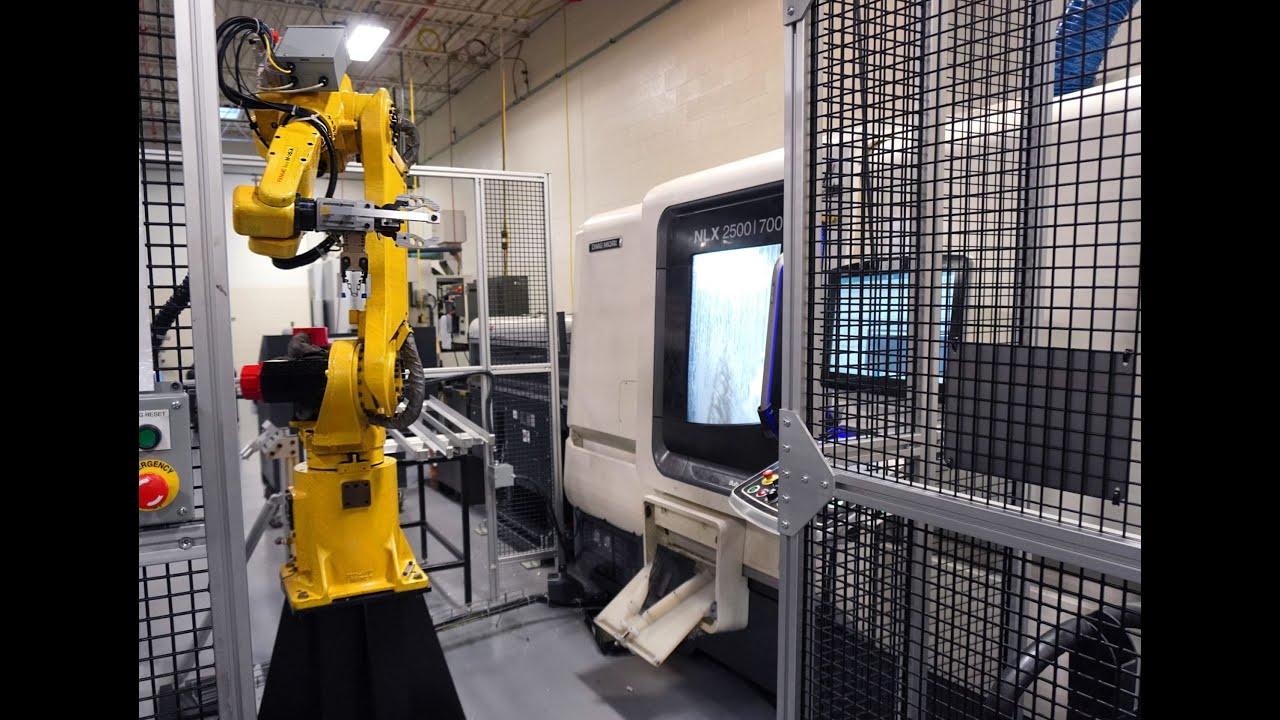 DMG Mori NLX2500-700 with Integrated Fanuc M20iA Robot | CNC Turning ...