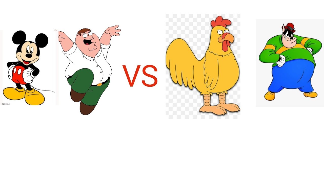 mugen peter griffin & mickey mouse vs giant chicken & peg-leg pete part ...