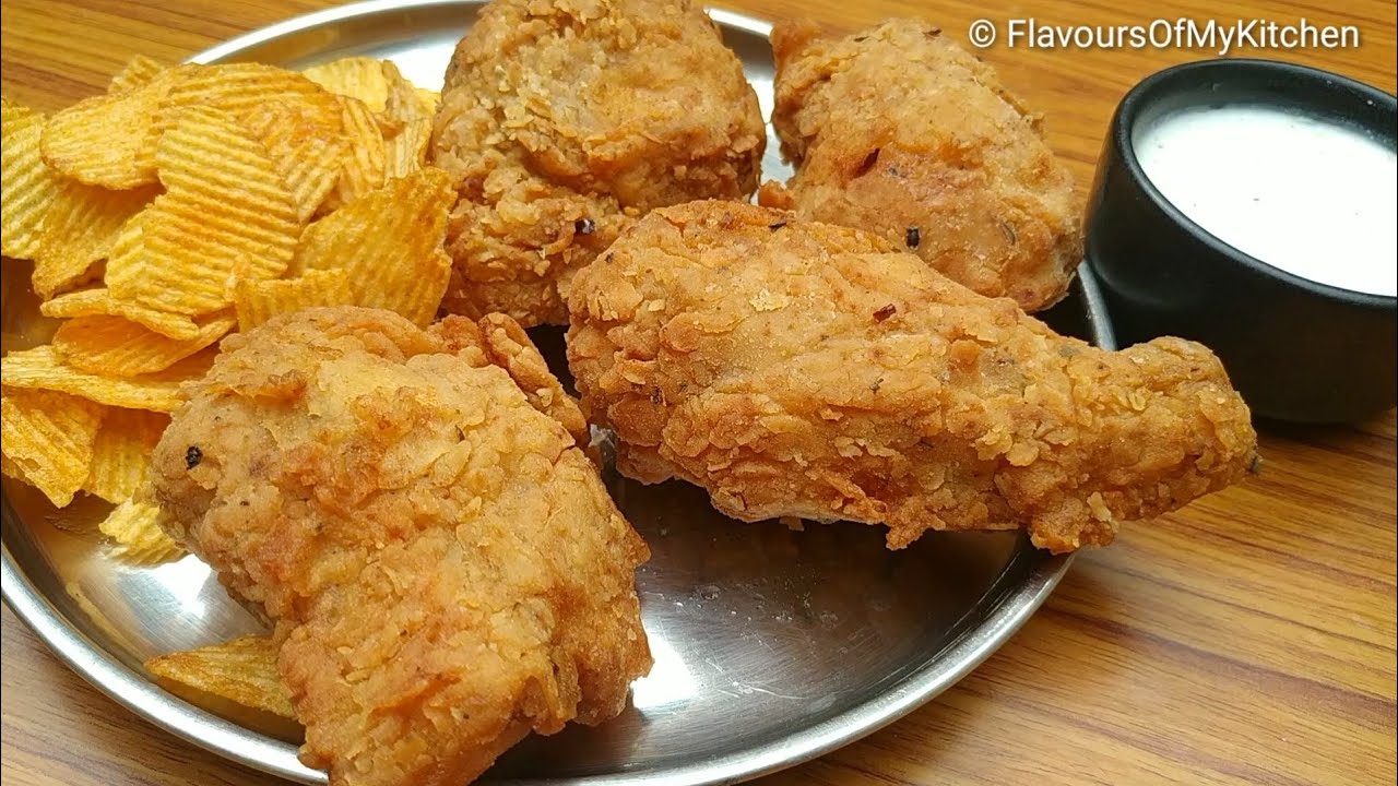 Al Baik Style Fried Chicken with Garlic Dip ️ | Chicken Broast - YouTube