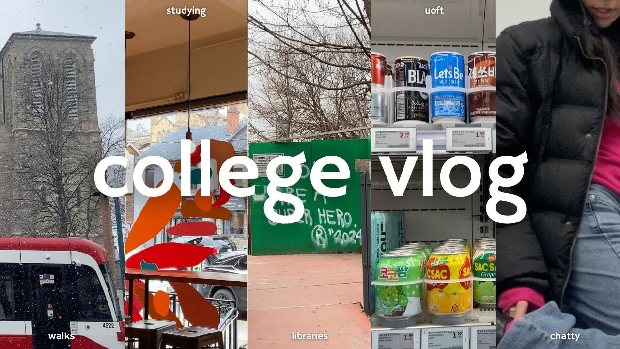college vlog | my week of studying, walks, and libraries - YouTube