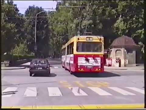 European trolleybus selection from 1989-95 - YouTube