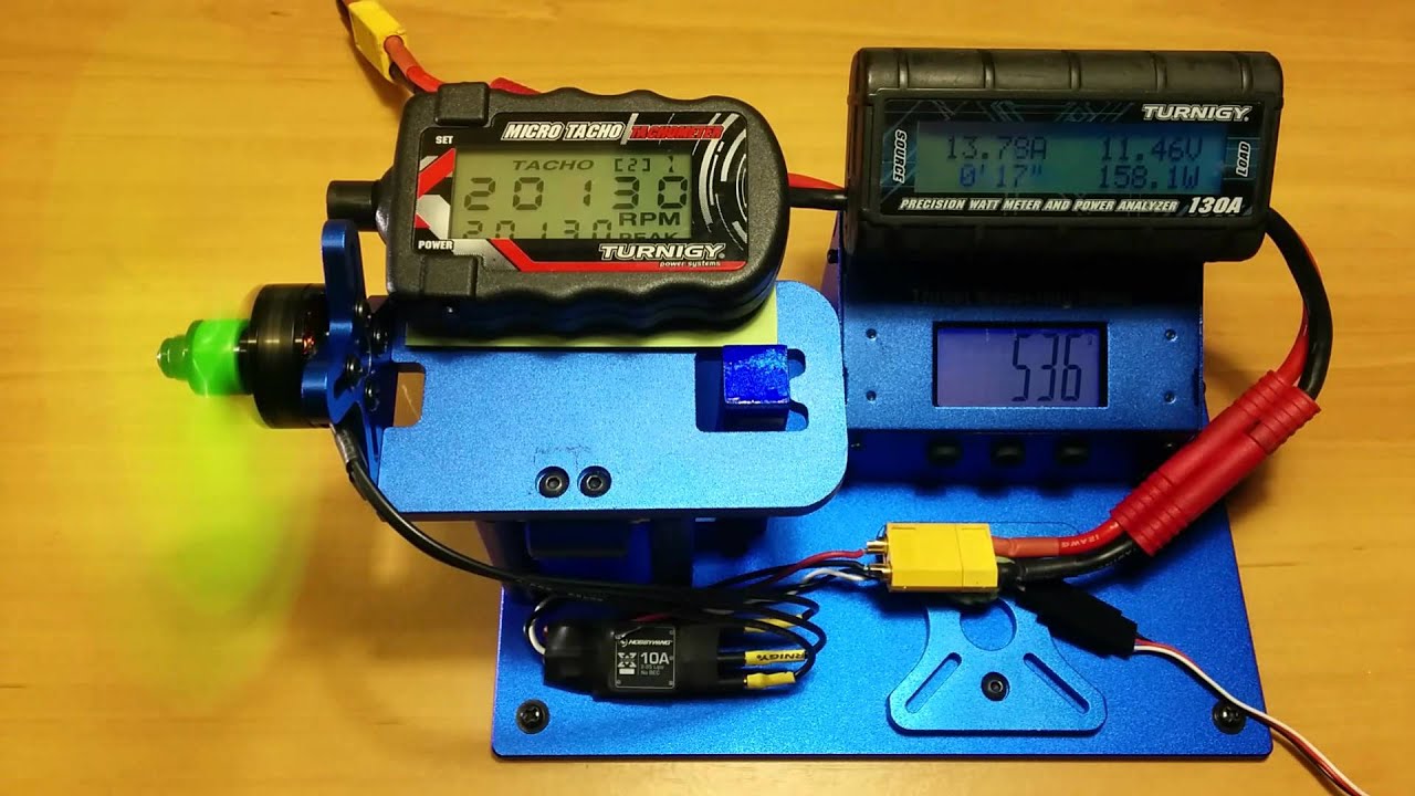 Motor Thrust Test RCX H2205 2350kv XR10A BL14MH 3S 11.7V GF5045BN - YouTube