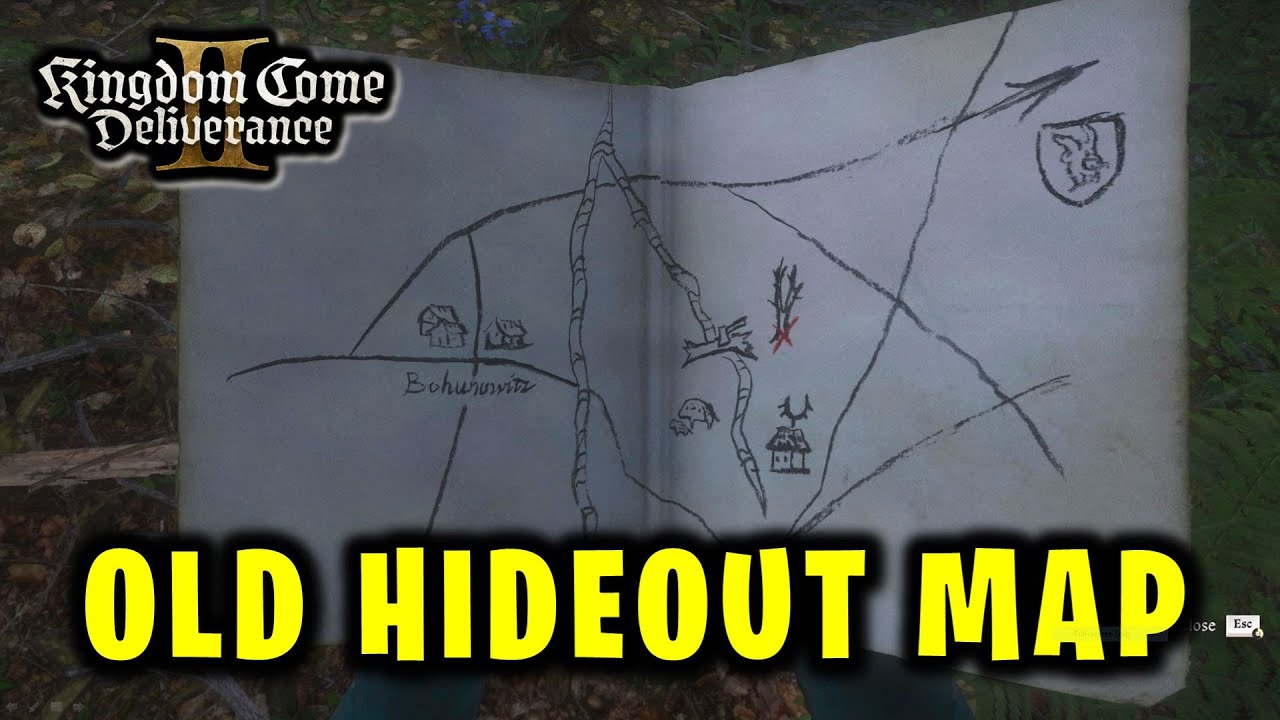 Old Hideout Map - Treasure Location | Kingdom Come Deliverance II (KCD2 ...