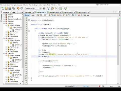 Ejercicios en NetBeans 8.2 - YouTube