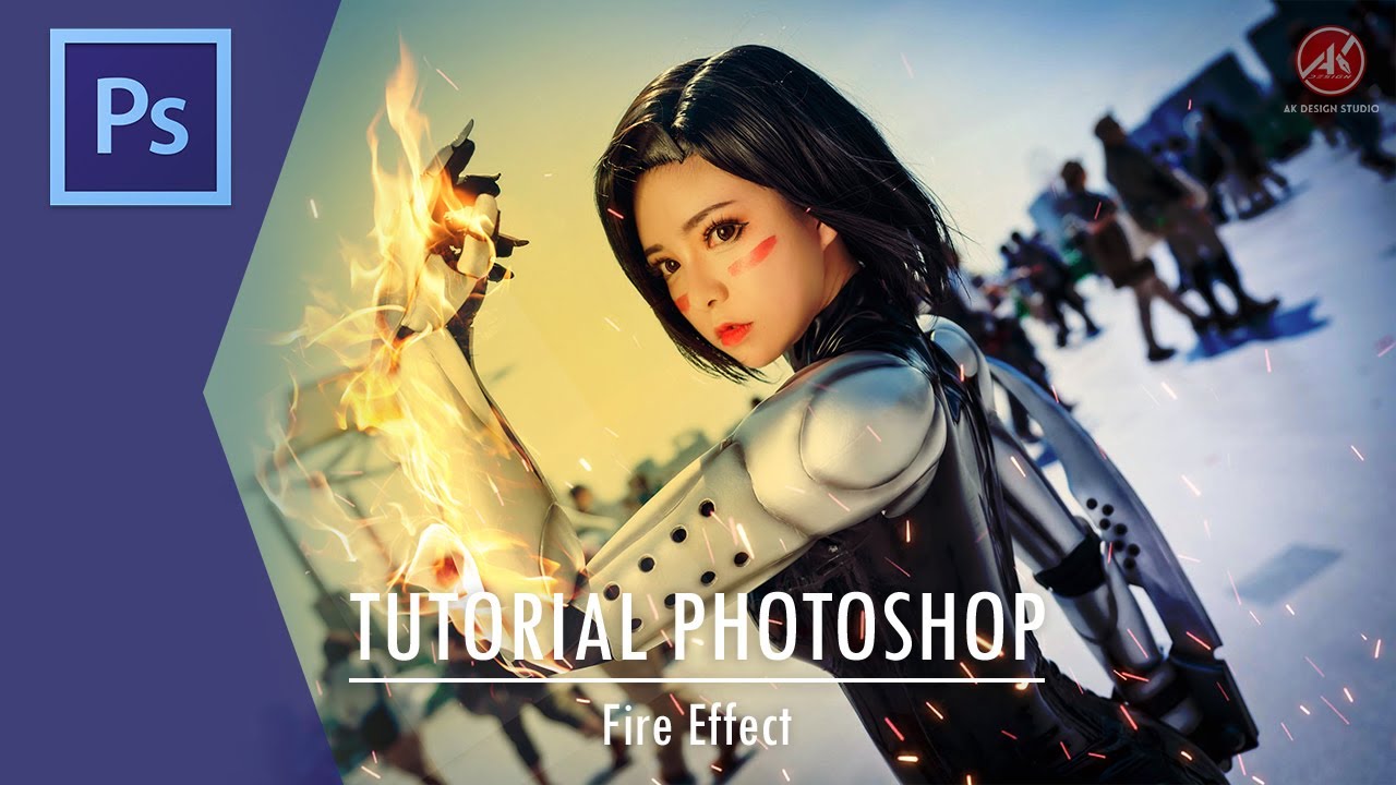 Tutorial Photoshop - Manipulasi Foto Efek Api (Fire Effect) - YouTube