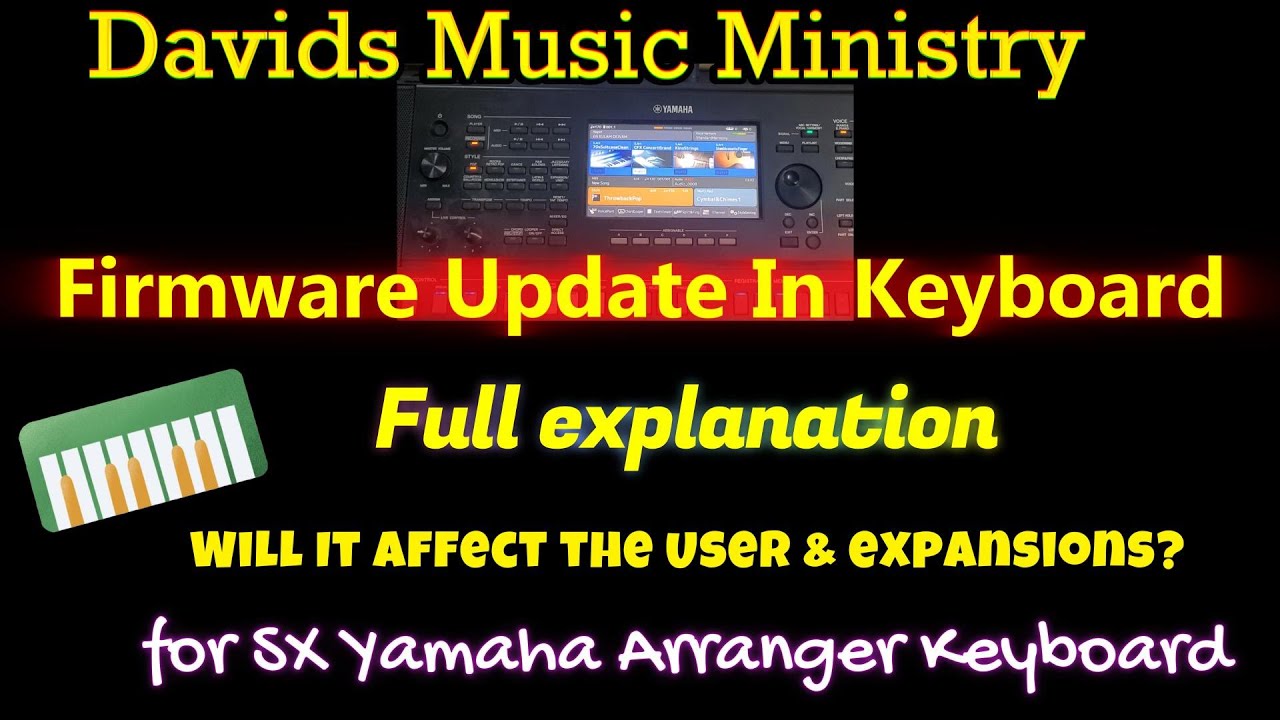 Firmware Update |Yamaha SX Keyboards| Davids Music ministry|karthick ...
