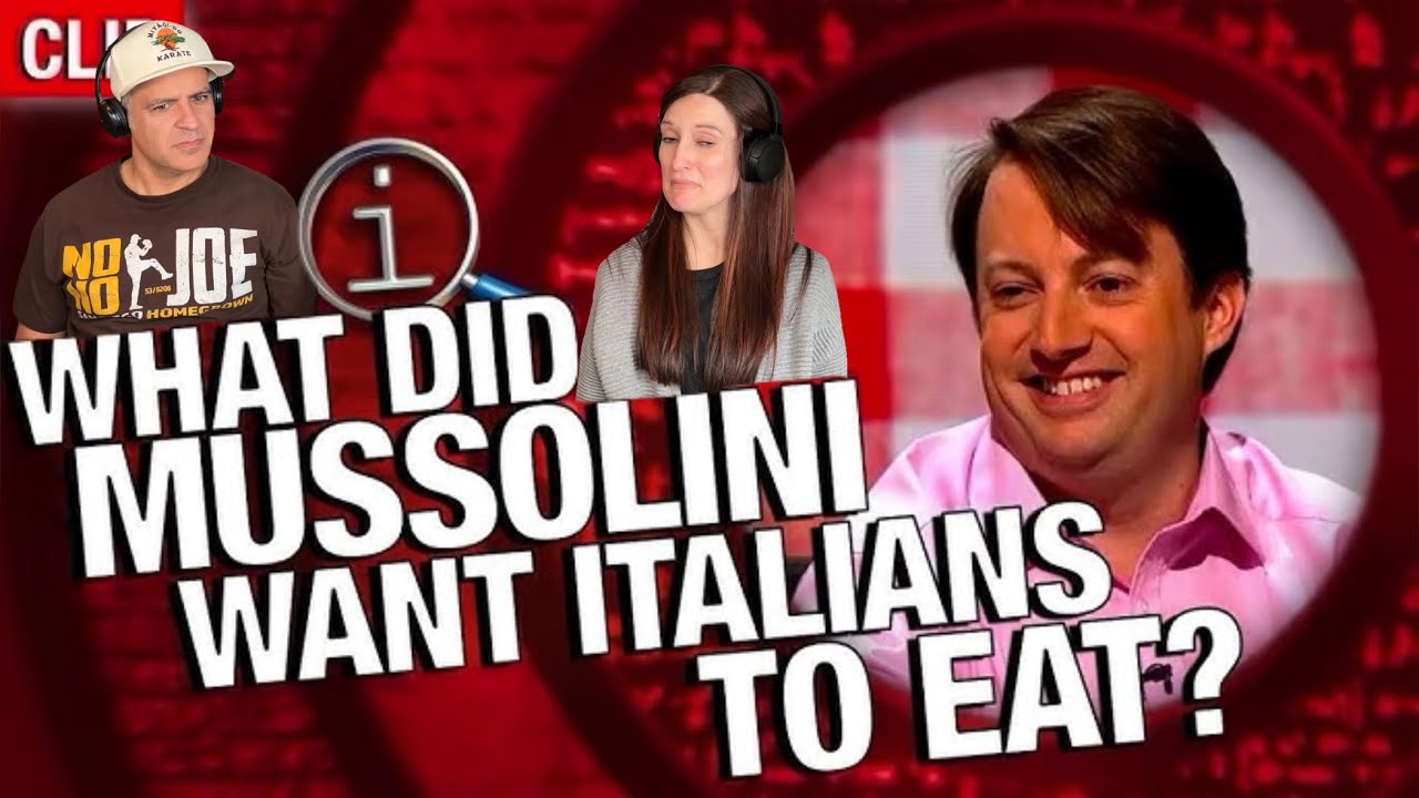 QI - What Did Mussolini Want Italians to Eat REACTION - YouTube
