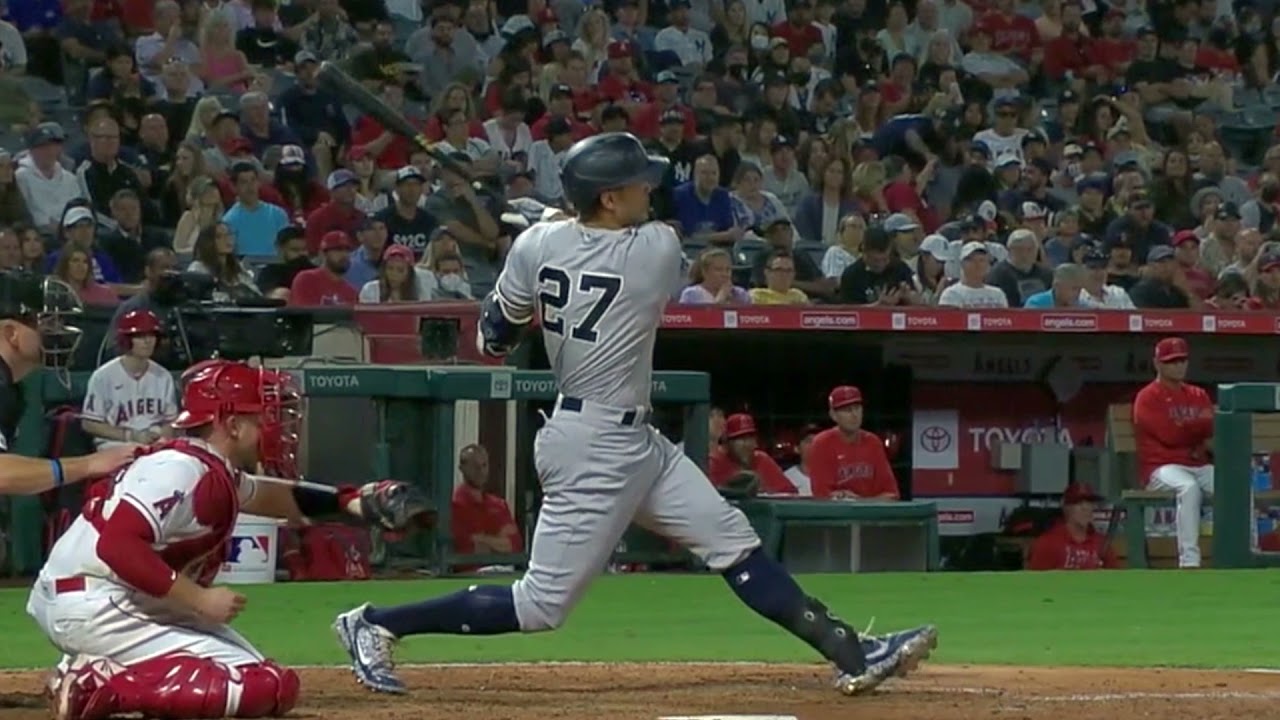 Giancarlo Stanton Slow Motion Home Run Baseball Swing Hitting Mechanics ...