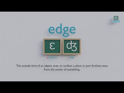 How to pronounce edge ? - YouTube