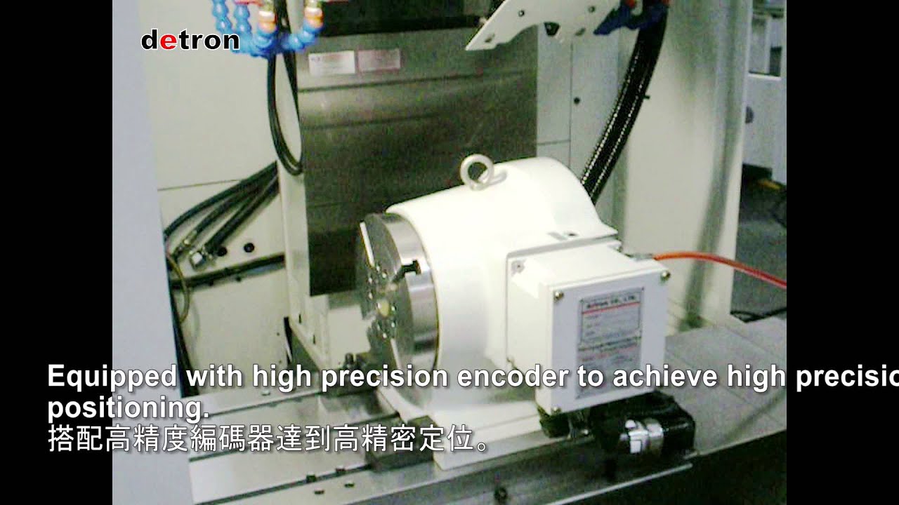 detron NC Rotary Table -4th axis DDM_DV-210P High Speed Demonstration ...