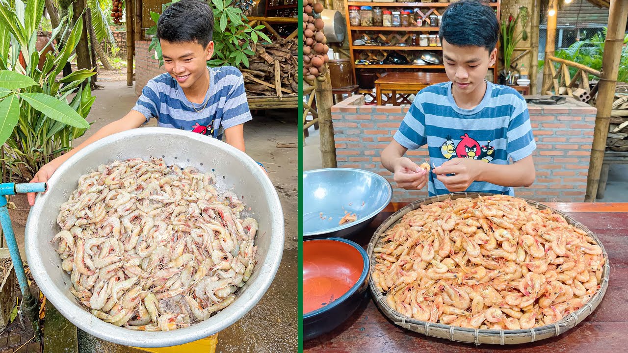 Shrimp processing for 3 recipes prepared by handsome chef - Chef Ny ...
