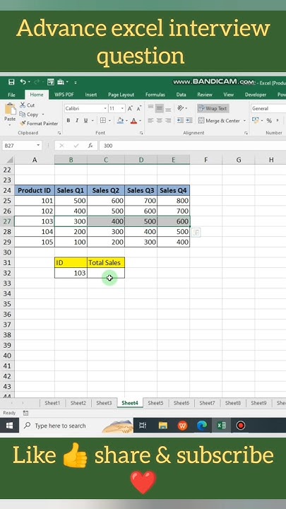 Advance Excel Interview Question Excel Tutorial Youtubeshorts Shorts Shortsfeed Tutorial