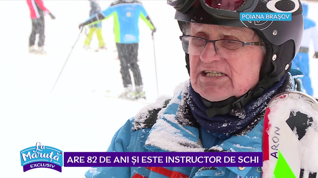 Are 82 de ani și este instructor de schi! - YouTube