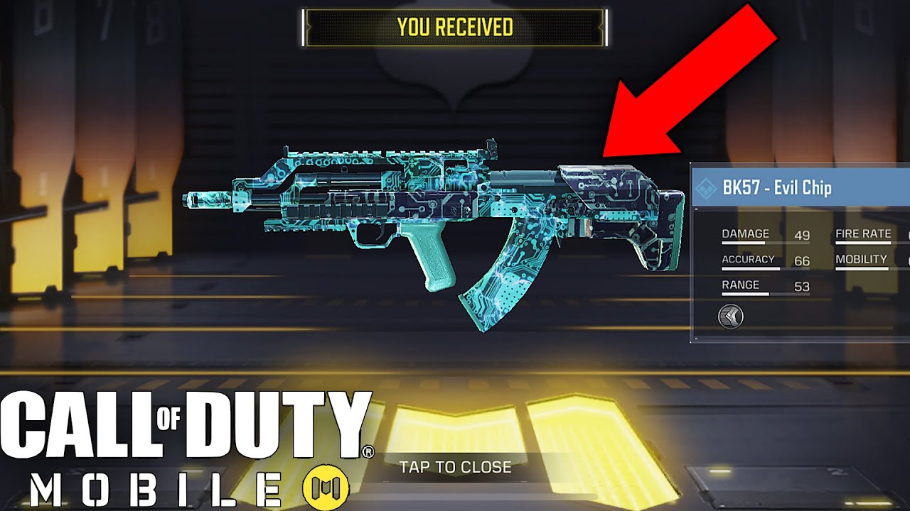 Call of Duty Mobile - UNLOCKING FREE RARE BK57 EVIL CHIP SKIN ...
