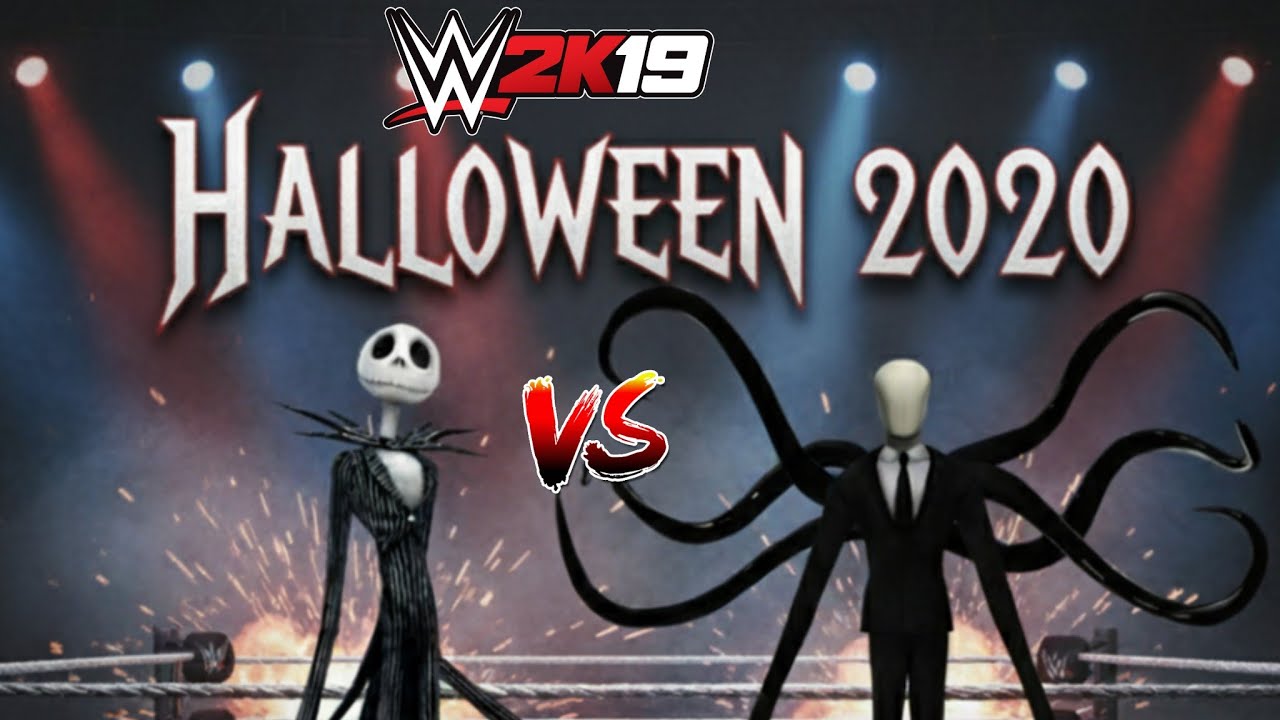 🎃Jack Skellington vs Slenderman ( Halloween 2020 ) wwe2k19👻 - YouTube