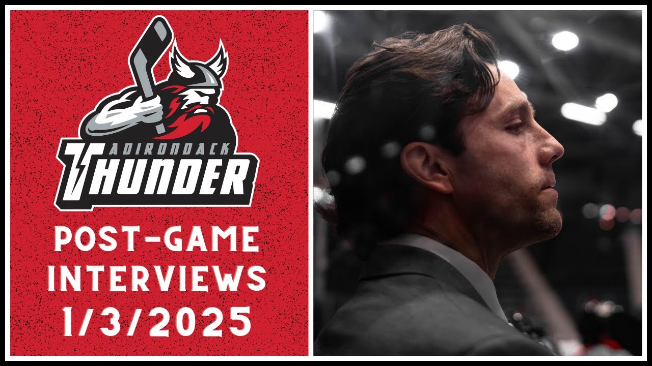 ECHL Post-Game Interviews: Adirondack Thunder vs. Trois-Rivières Lions ...