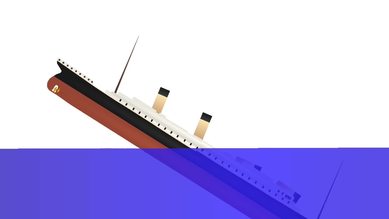 Titanic sinking animations - YouTube