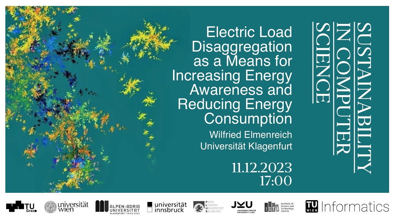 Wilfried Elmenreich: Electric Load Disaggregation - YouTube
