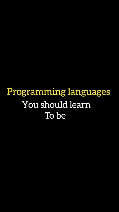 programming languages you should learn to be #programming #codinglife #codes #course #ytshorts ...