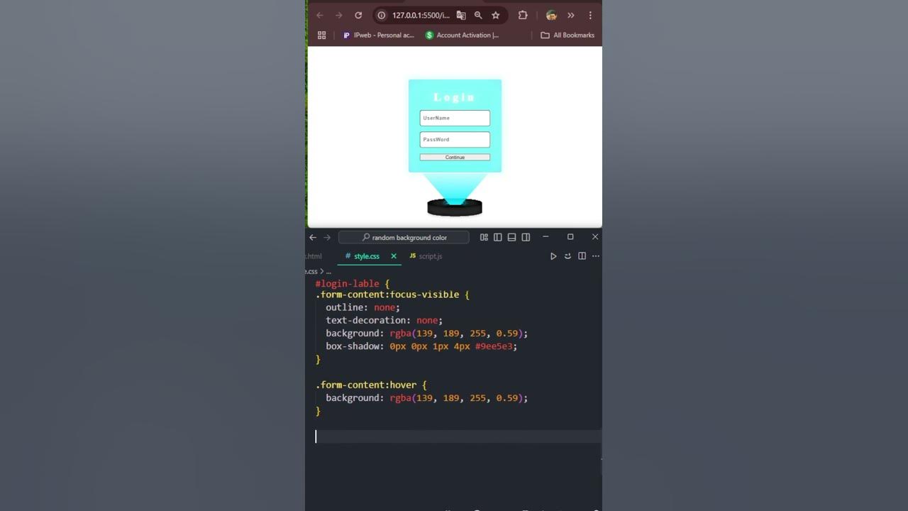 🔥Day 9:Stylish Login Page | CSS | 100 Days Challenge 🚀#coding #100DaysOfCode #RamadanCoding # ...