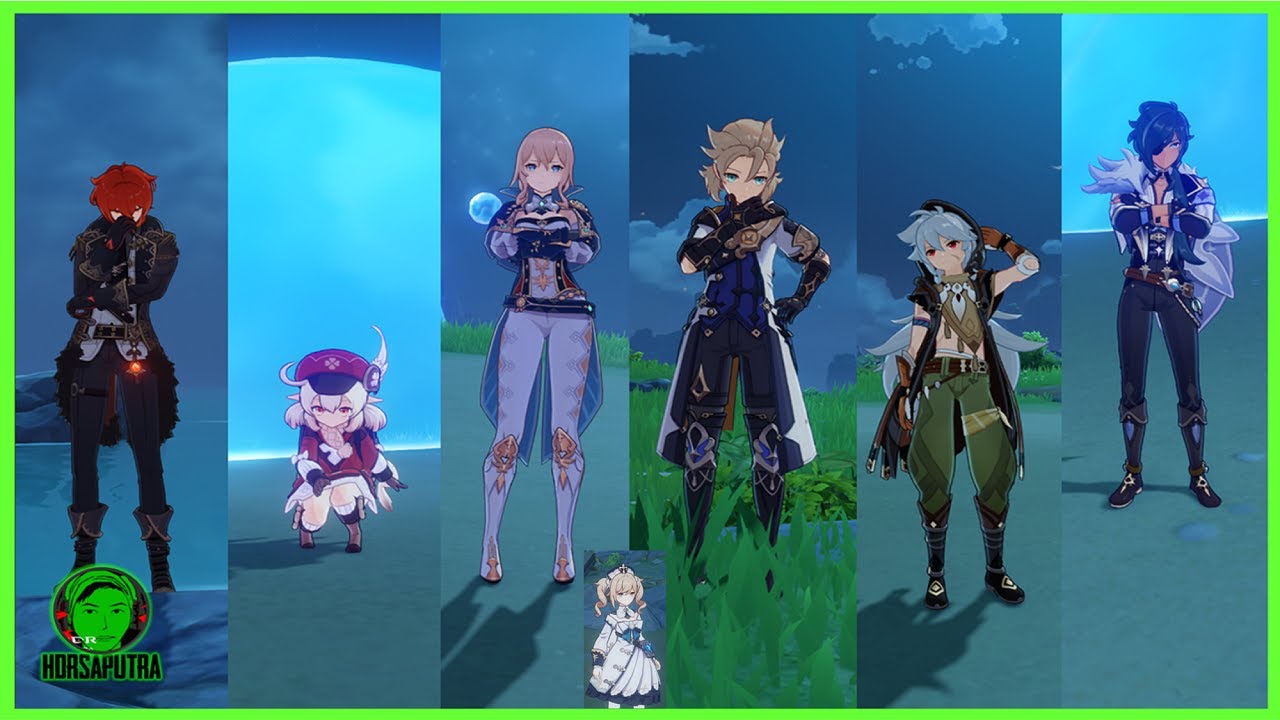 Diluc and Albedo Location All Character conversation Genshin impact 1.6 ...