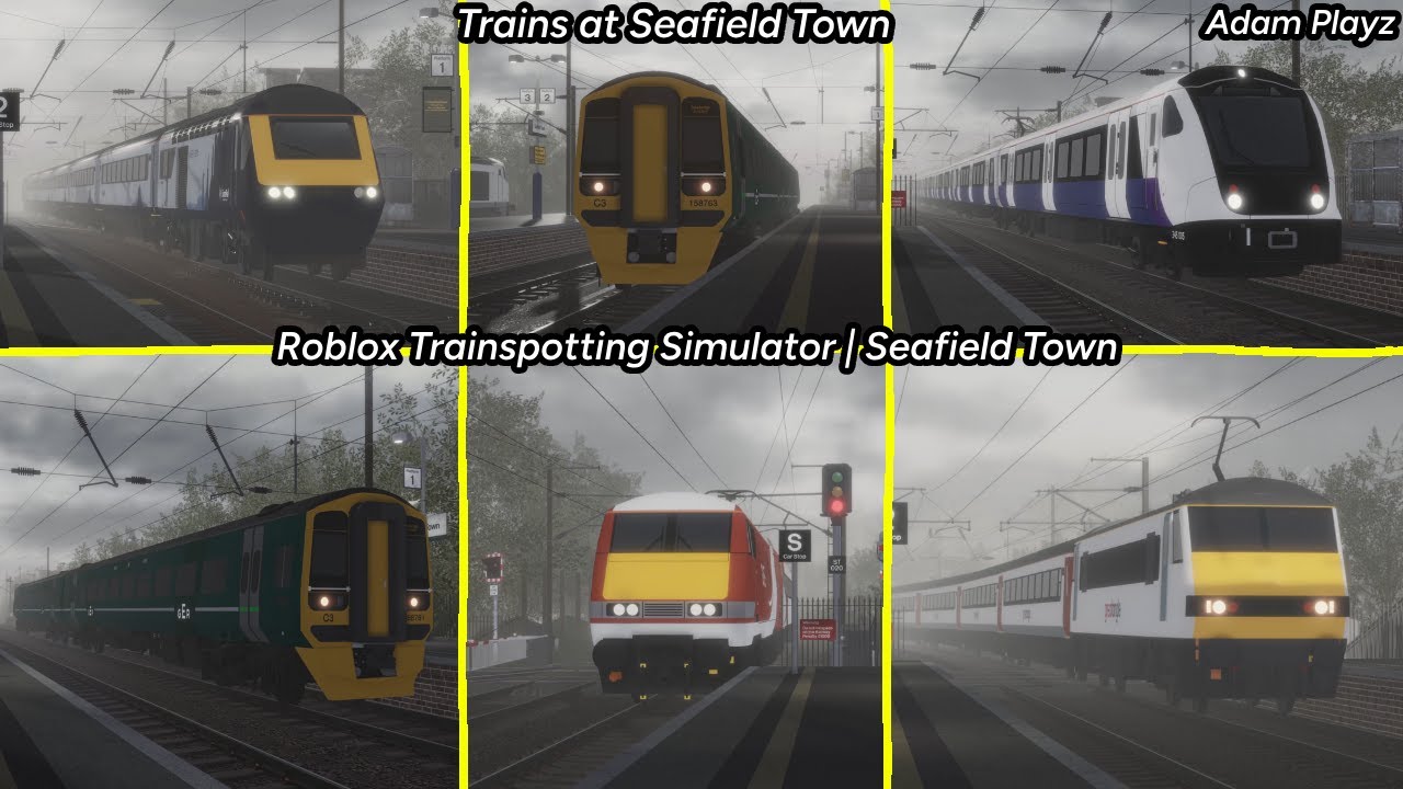 Trains at Seafield Town (Roblox Trainspotting Simulator | Seafield Town ...