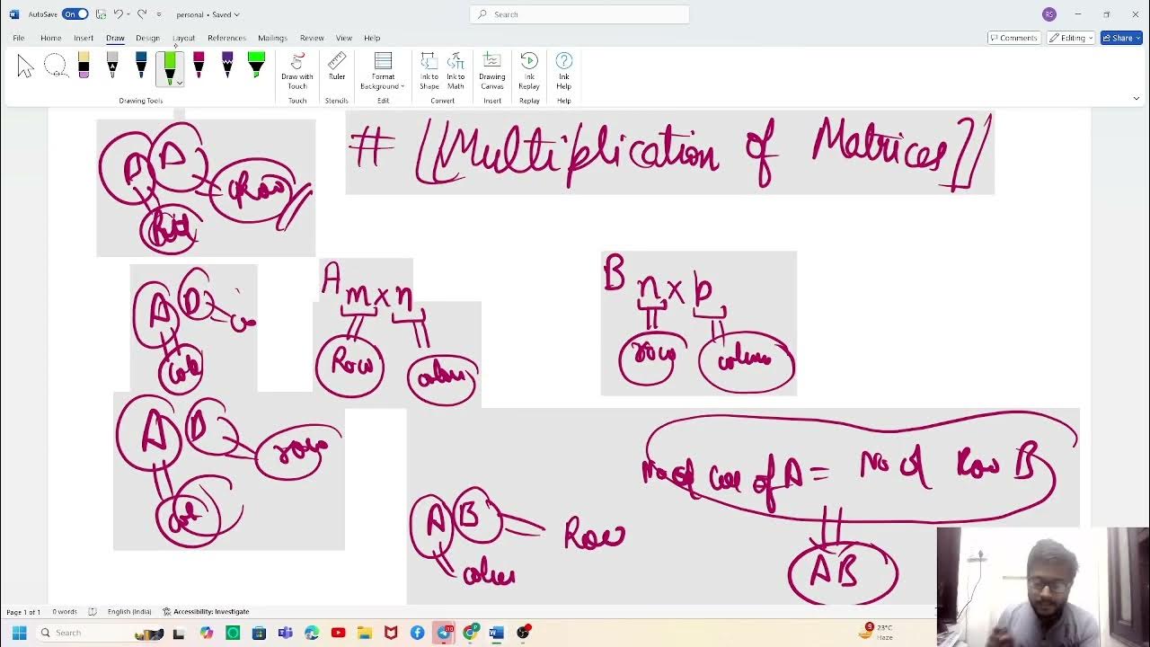 iit jee matrices lecture -4 - YouTube