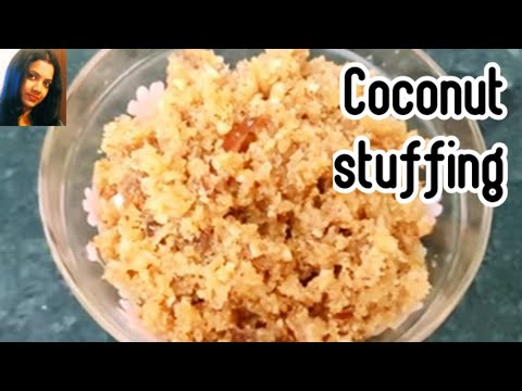 Coconut stuffing // Coconut stuffing for modak // How to make coconut ...