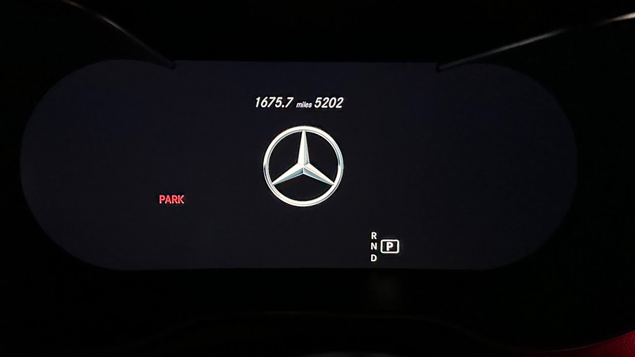2022 Mercedes GLC300 startup screen. - YouTube