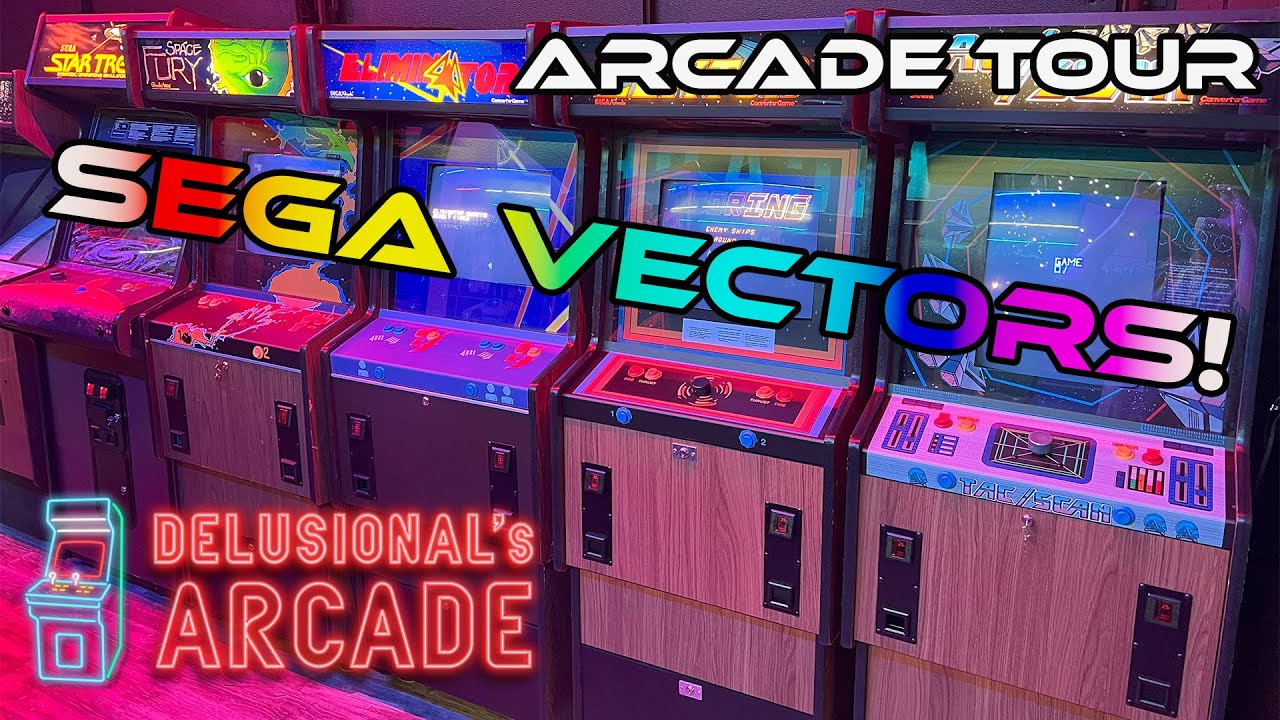 The Allure of Sega Vectors: Arcade Tour - YouTube