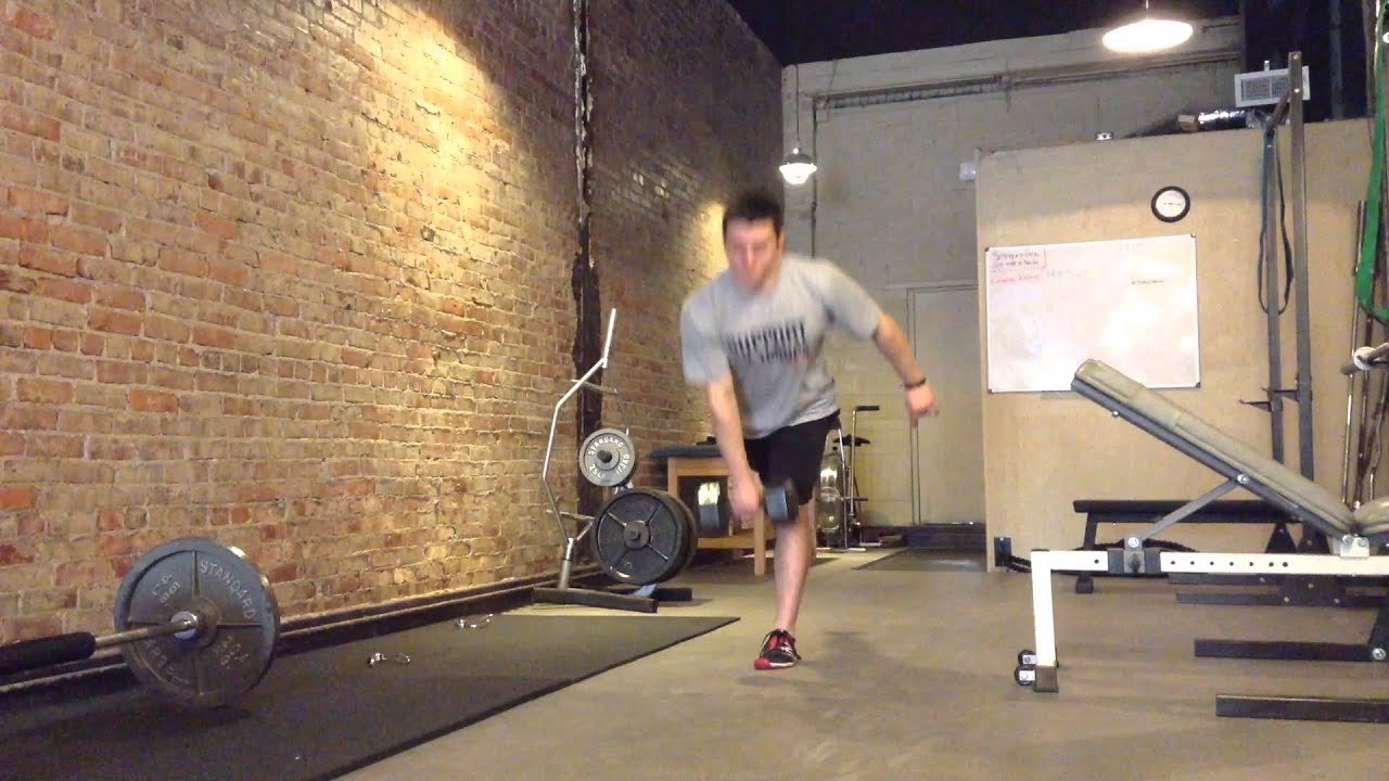 Single Leg Cross Body Reach Dumbbell Romanian Deadlift - YouTube