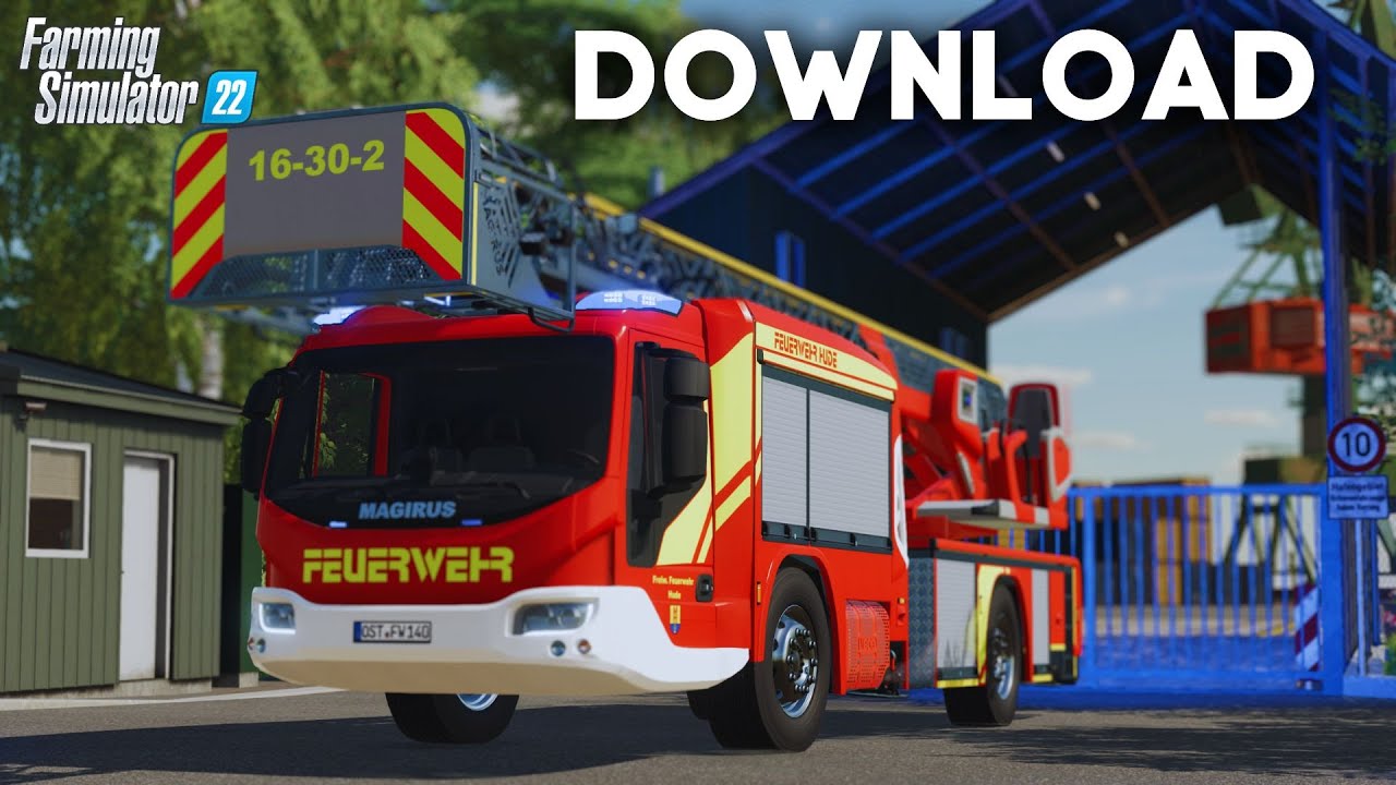 Diese Feuerwehr Drehleiter gehört einfach in deinen Modordner vom LS22 ...