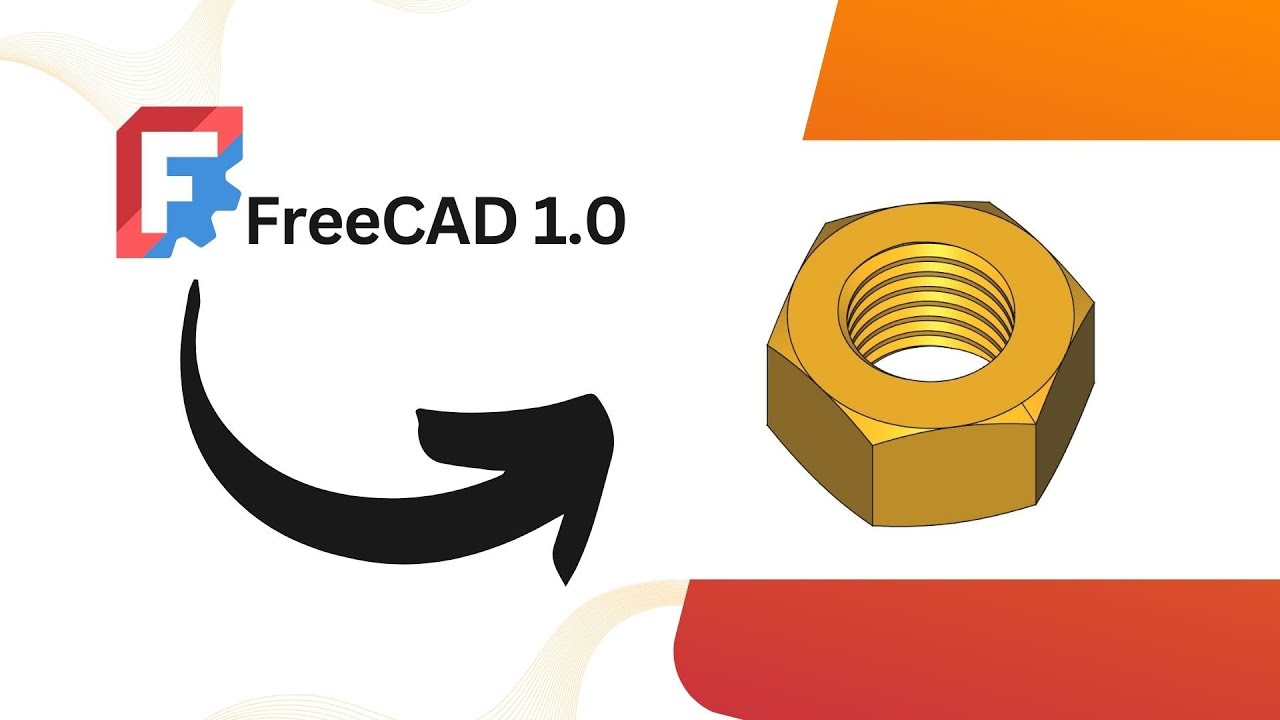 How to Design a Hex Nut (M16) in FreeCAD | Step-by-Step - YouTube