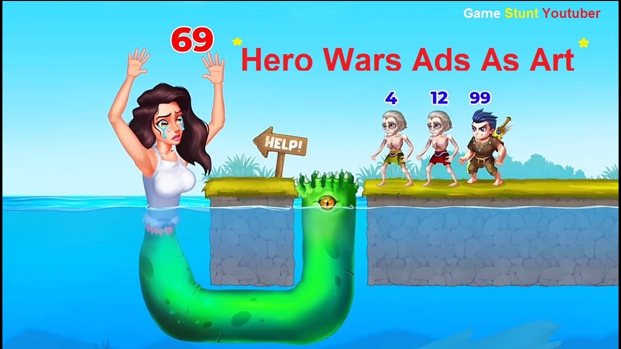 Hero Wars Ads As Art || Man-eating Mermaid || आदमखोर जलपरी || - YouTube