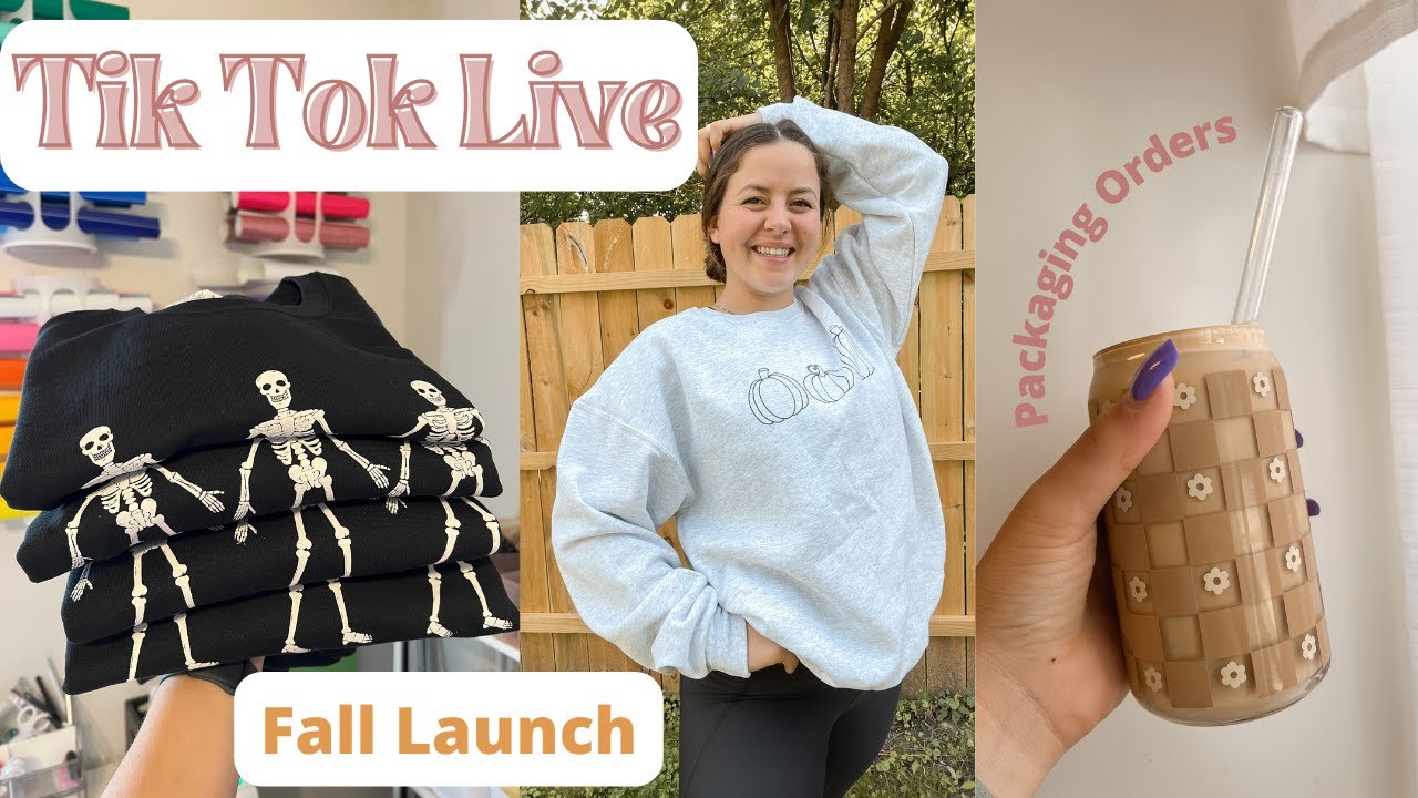 Tik Tok Live 8/30 | Packaging Orders | Fall Launch | Small Business ...