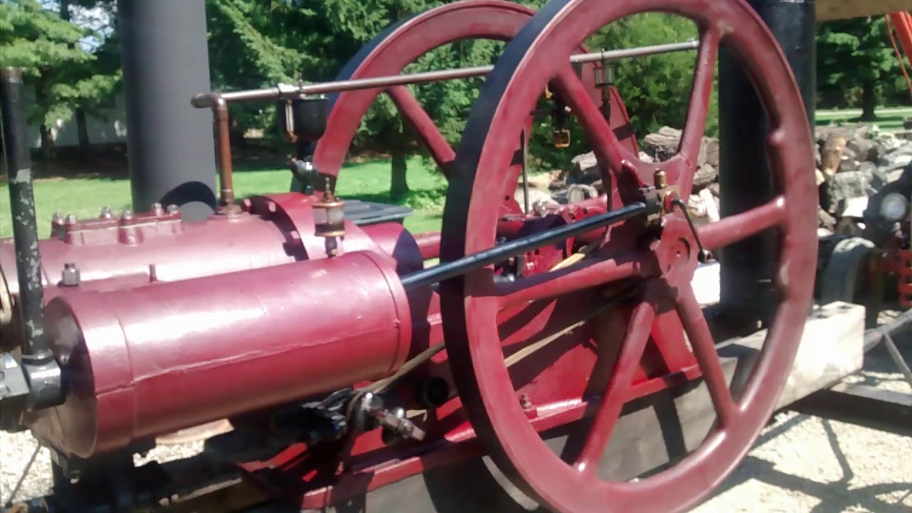 15 H.P. Type A Joseph Reid Gas Engine - YouTube