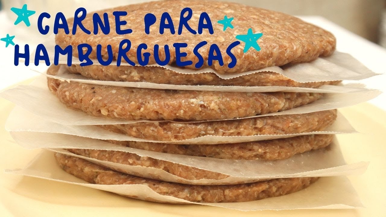 Carne para hamburguesas, Esta receta es la mas fácil y deliciosa - YouTube