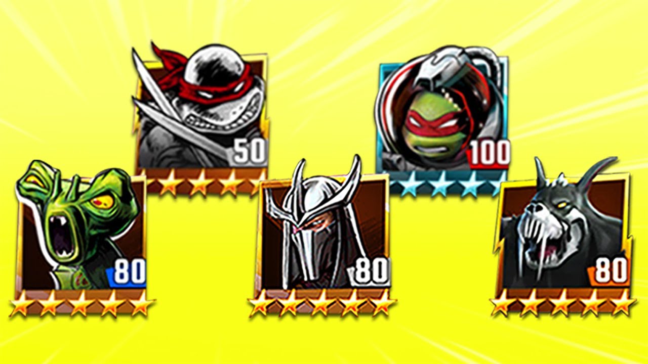 TMNT Legends Shredder, Snakeweed, Raph Space, Rahzar, Leo Original ...